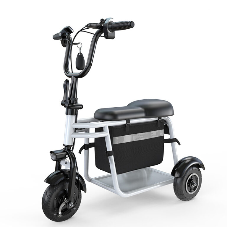 Xe điện 3 bánh, xe ba bánh điện mini, gấp gọn, 2 chỗ ngồi, giá rẻ cho ...